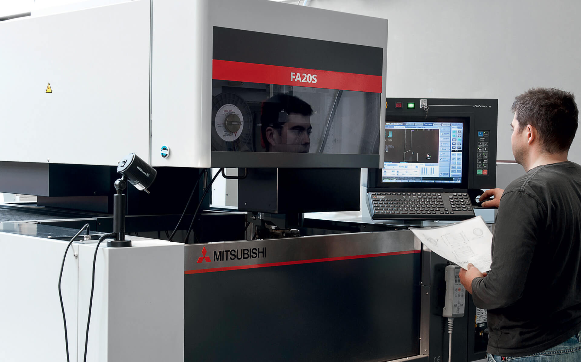 Advanced robots in operation below ground - Mitsubishi Electric EDM