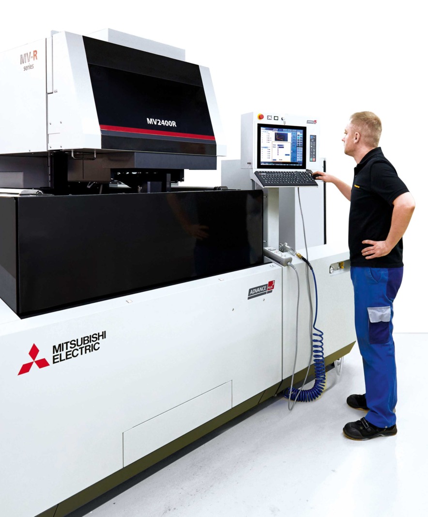 A prime mover with switches and actuators - Mitsubishi Electric EDM