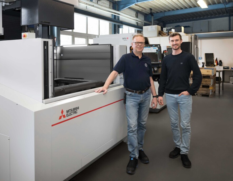 52 years, 52 employees. Hard-wired experience - Mitsubishi Electric EDM